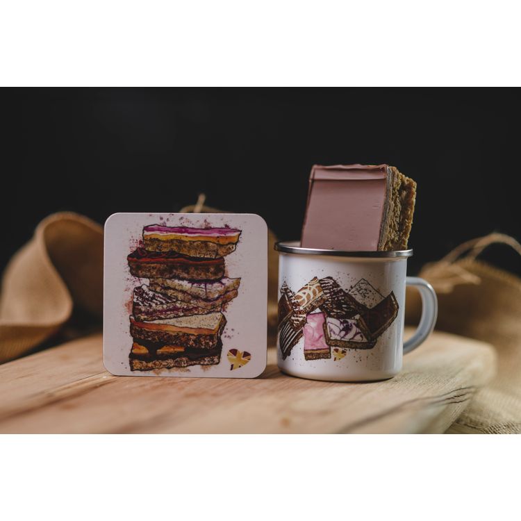 Flapjackery Mug, Coaster and Flapjack Set only £20.00